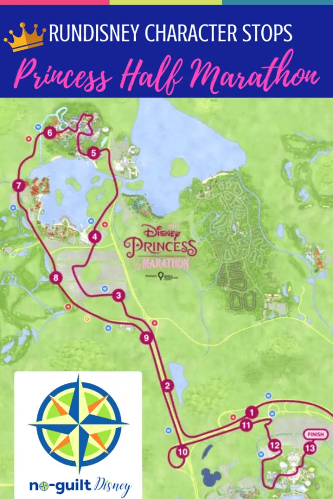 runDisney Character Stops | Princess Half Marathon