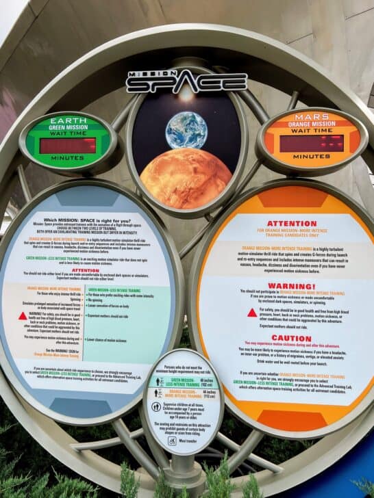 Is Mission: SPACE Too Scary For Kids? Parents Guide To Rides At Disney