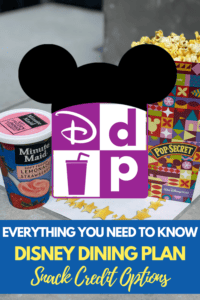 2024 Disney Dining Plan Snack Credit Options