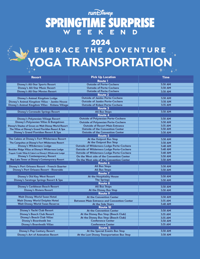 2024 runDisney Springtime Surprise Course Maps, Event Guide, and Waivers