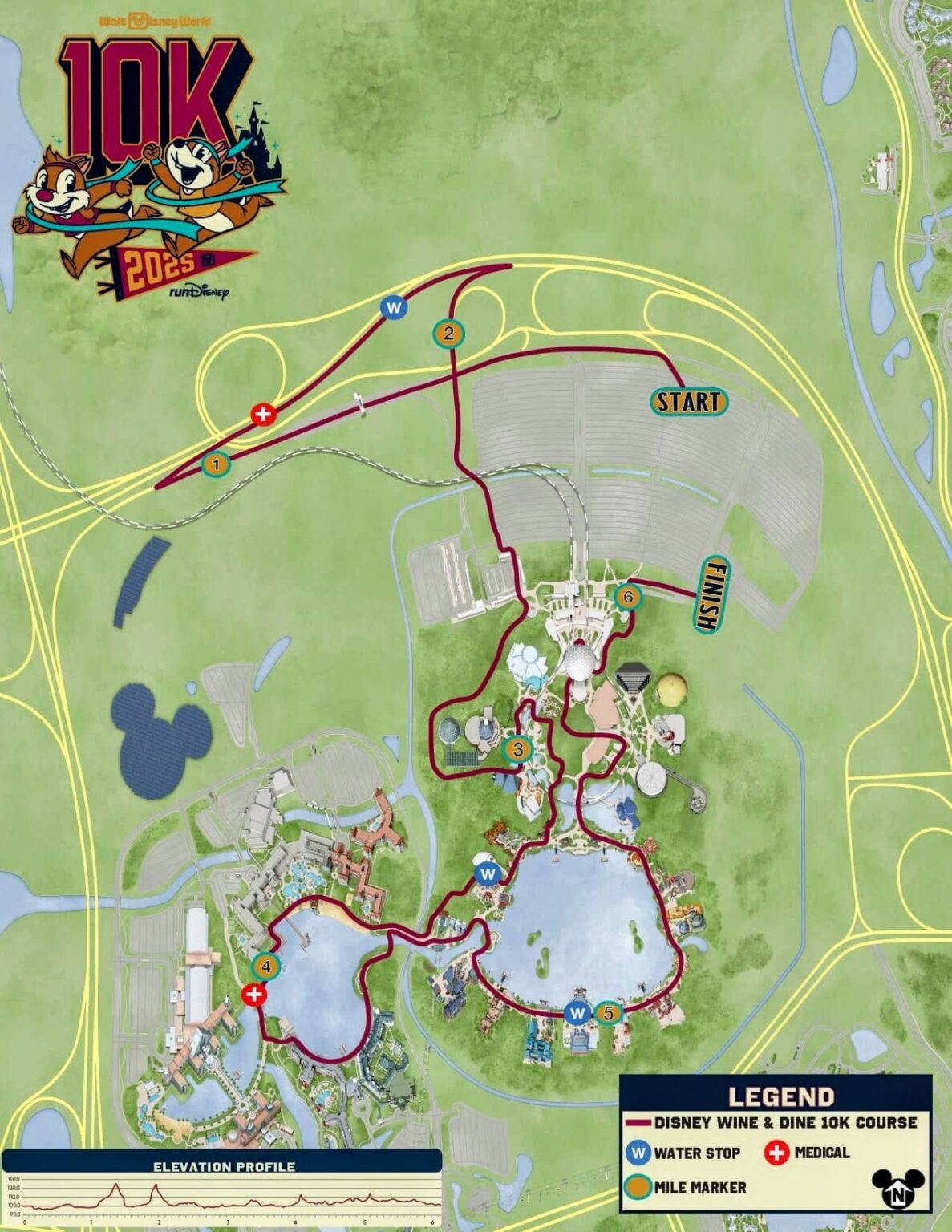 UPDATED! 2025 Walt Disney World Marathon Course Maps, Corrals, Event ...