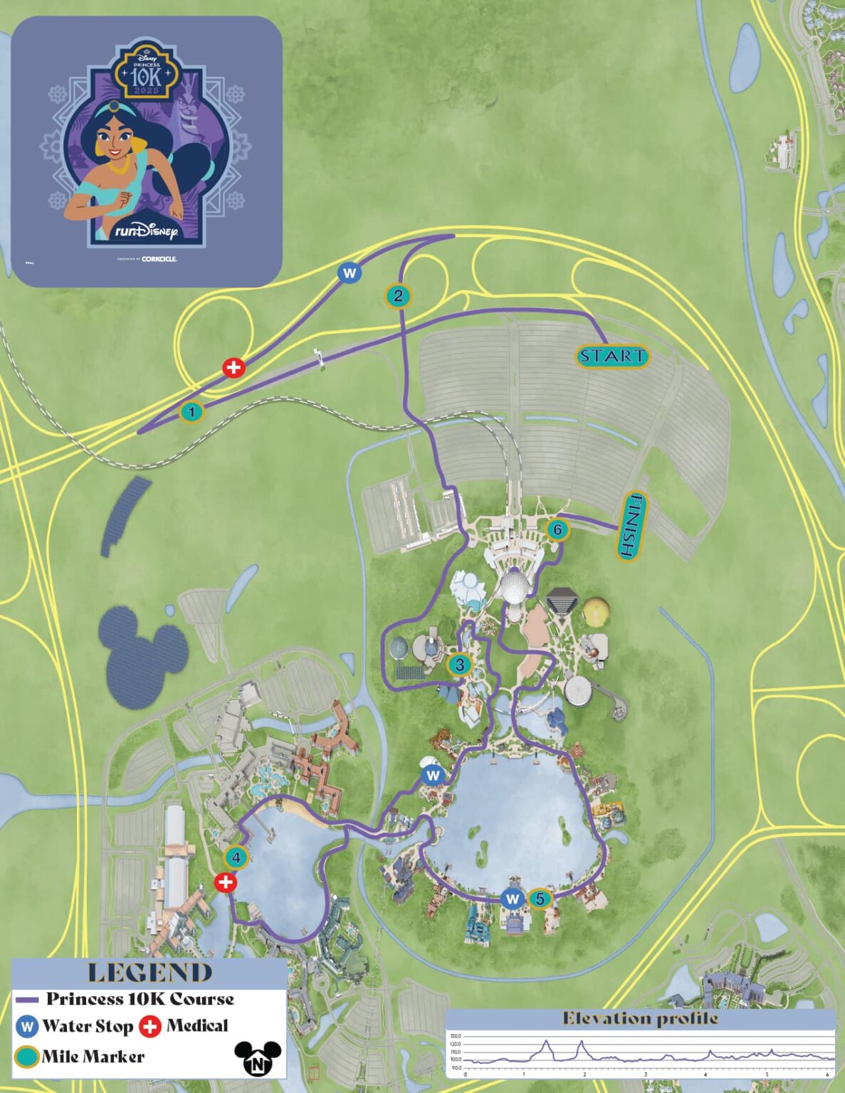 2025 Princess Half Marathon Course Maps, Event Guide, Waivers and ...