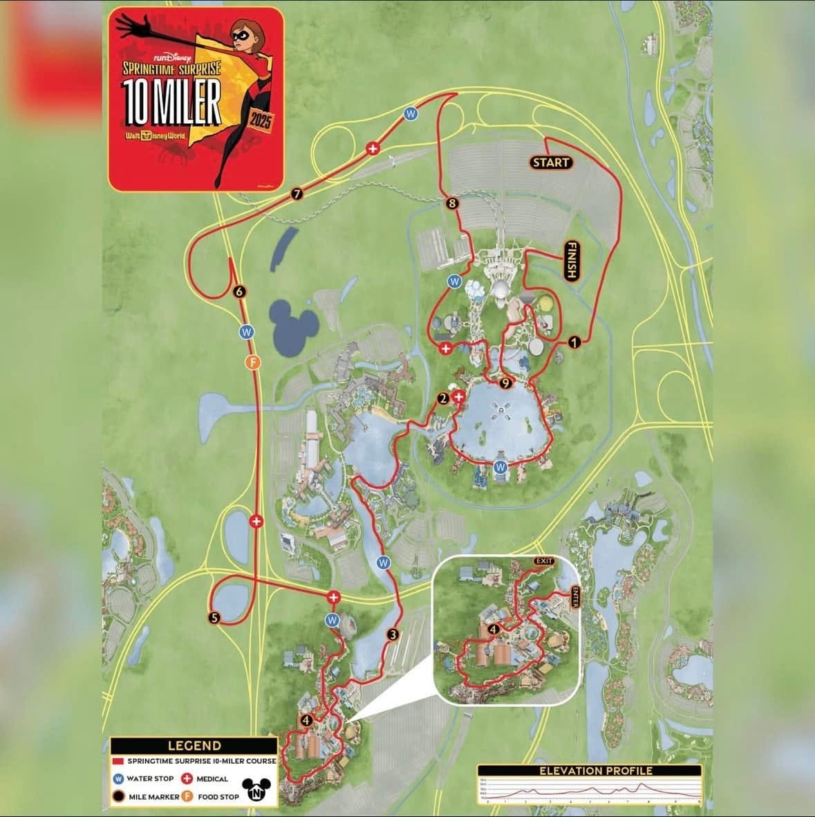 2025 runDisney Springtime Surprise Course Maps, Event Guide, and Waivers